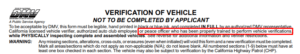 VIN Verification by Peace Officer - Quick VIN Verification
